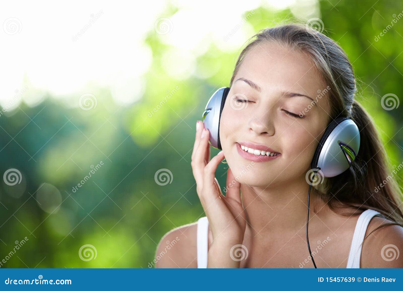 Music lover stock image. Image of smile, portraits, music - 15457639