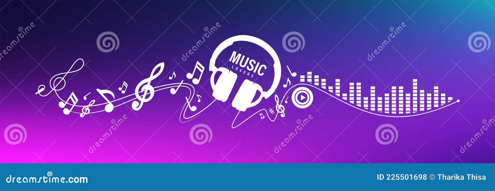 Music lovers background stock vector. Illustration of lovers - 225501698