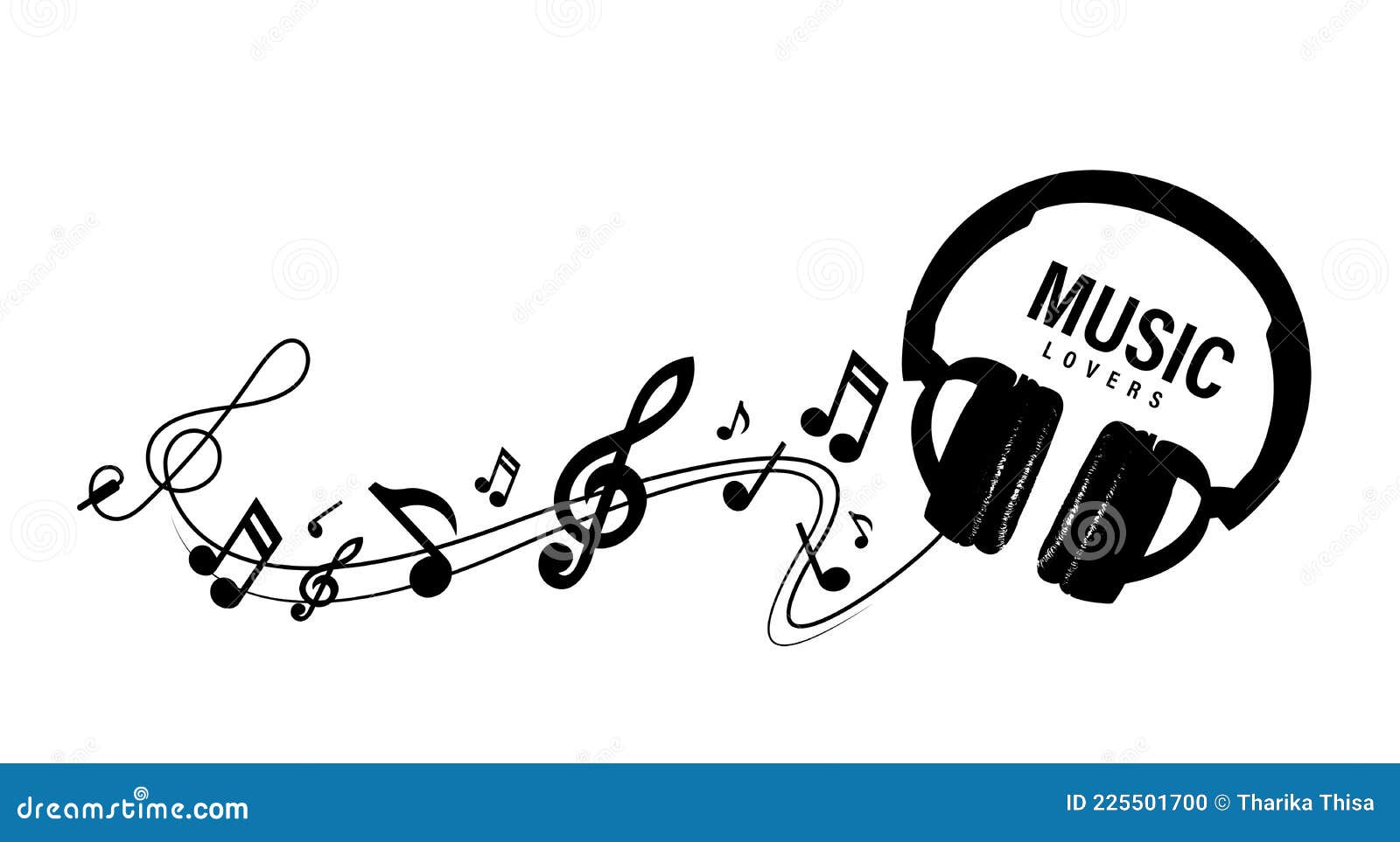 Music lovers background stock vector. Illustration of music - 225501700