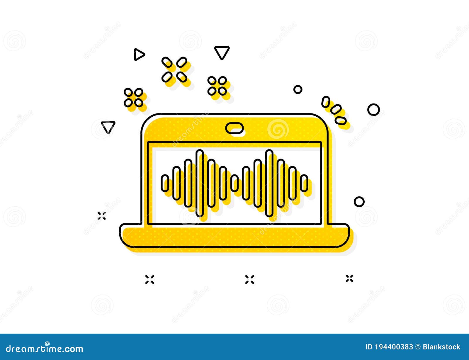 Music Making Icon. DJ App Sign. Vector Stock Vector - Illustration of ...