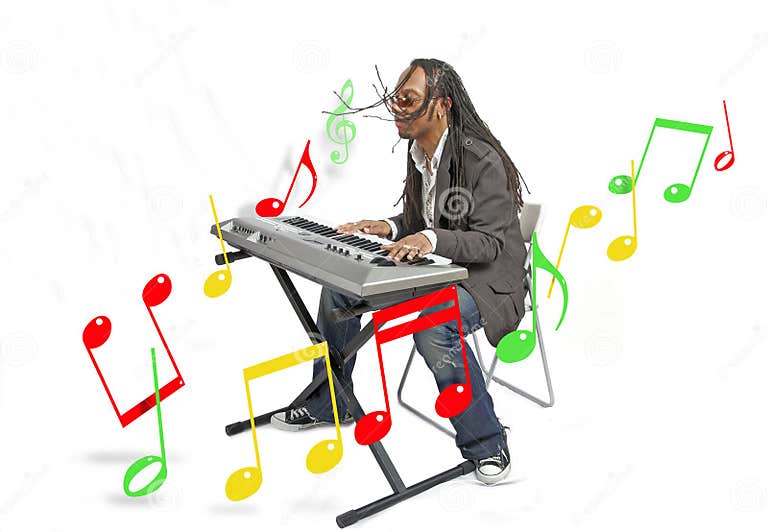 Music man stock photo. Image of performer, quaver, dreadlocks - 13630872
