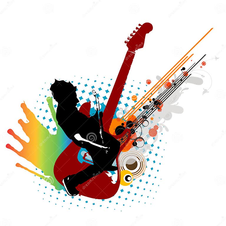 Music man stock vector. Illustration of musical, active - 3600476