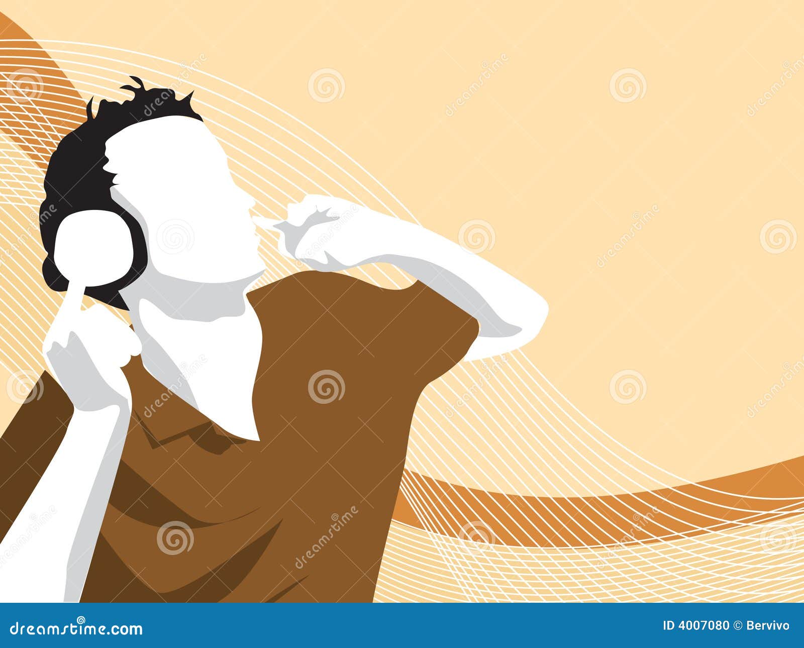 Music Man Concept stock illustration. Illustration of cool - 4007080