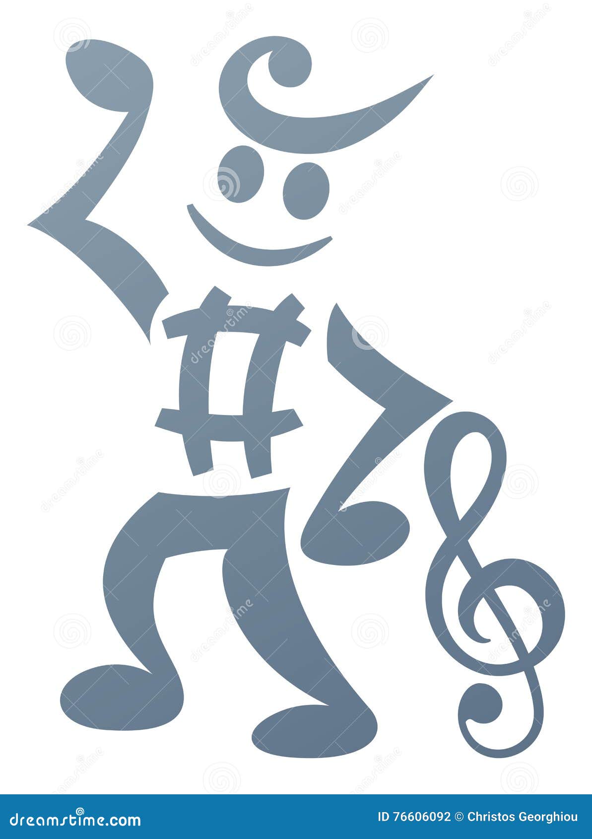 Music Man stock vector. Illustration of background, musician - 76606092
