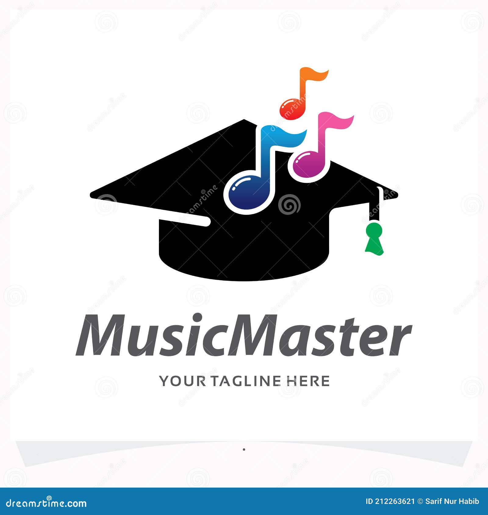 Music Master Logo Design Template Stock Vector - Illustration of ...