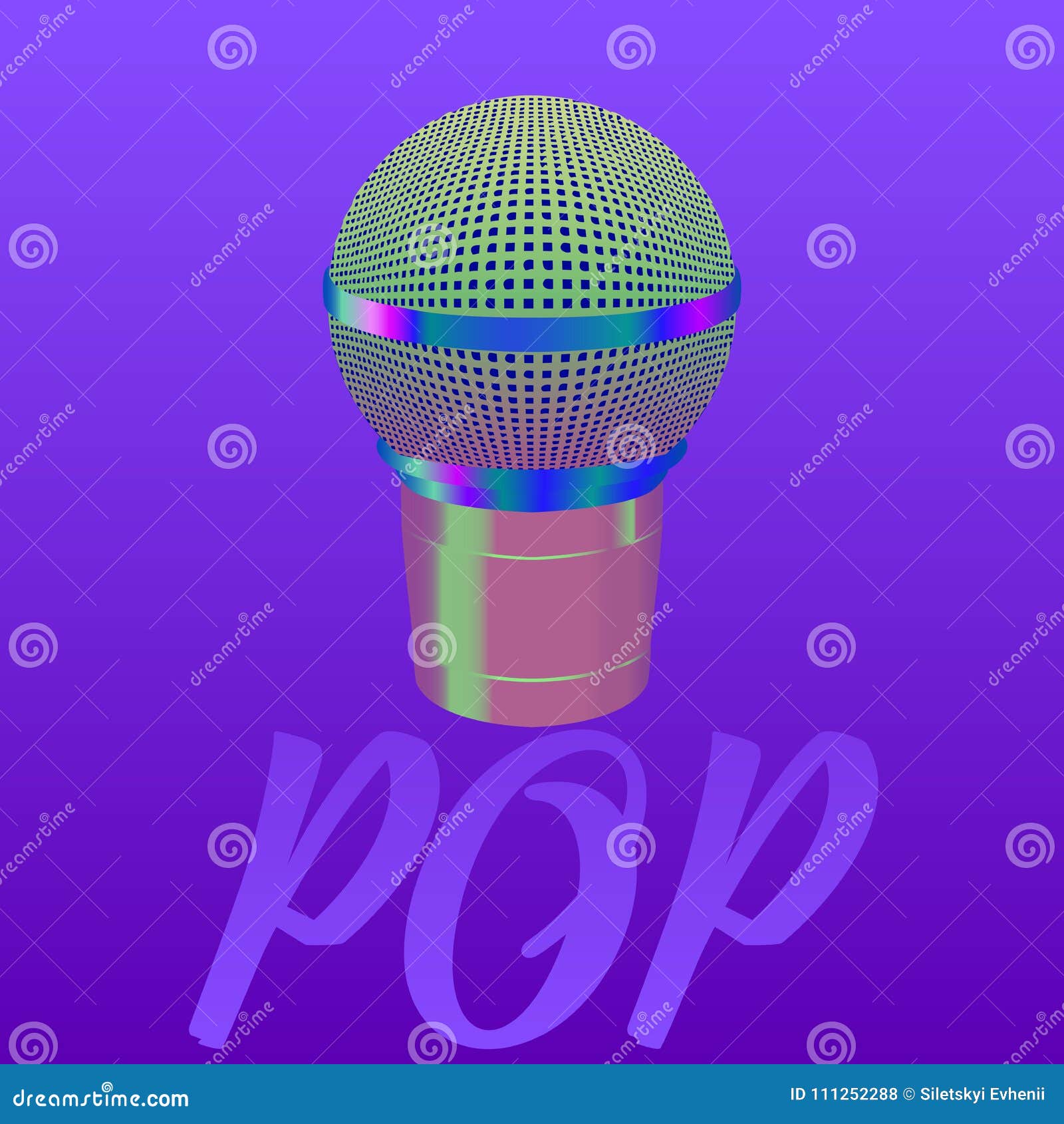 Music Microphone, Pop Music, Colorful Drawing Stock Vector ...