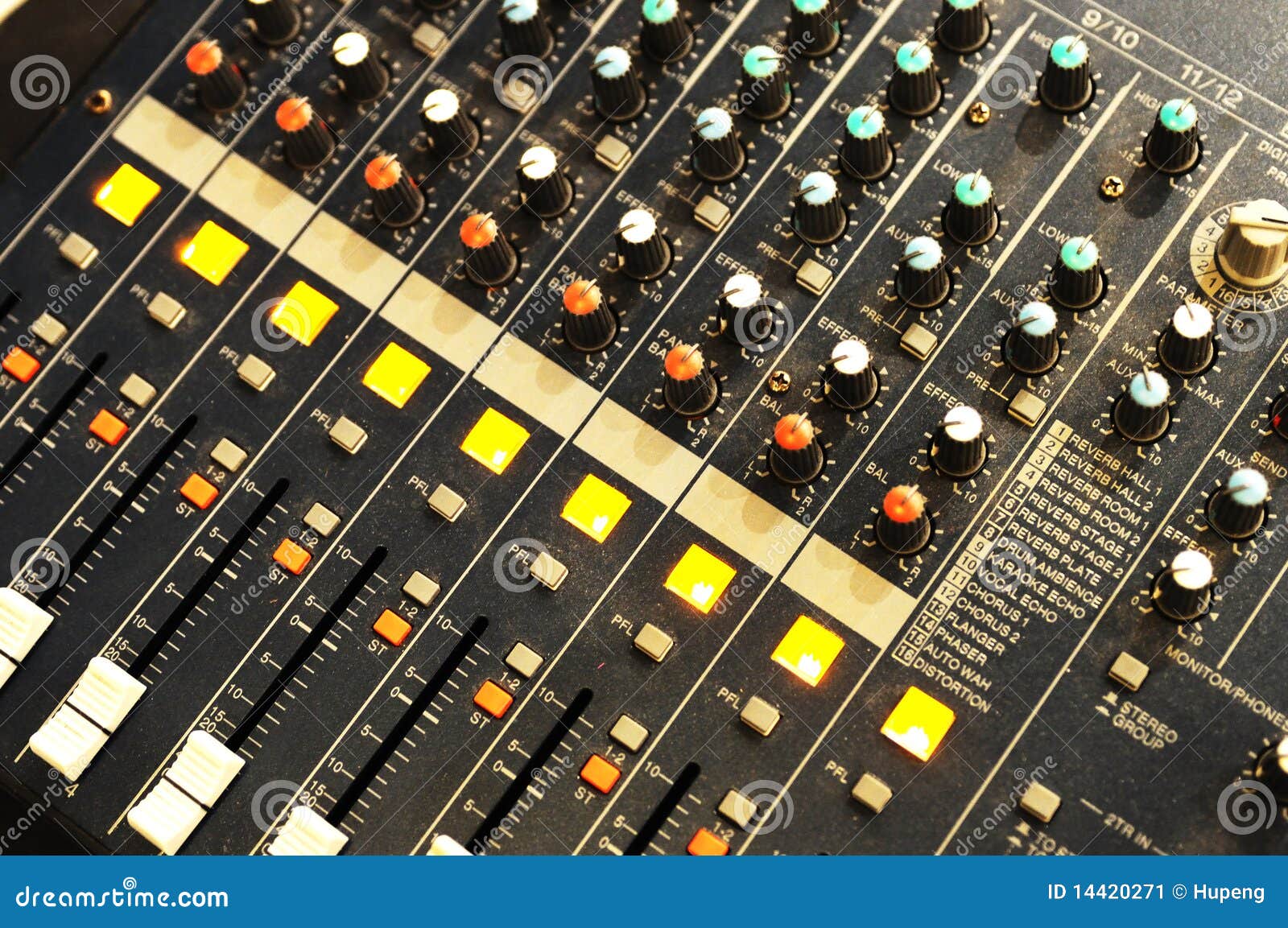 Music mixer stock image. Image of complexity, analog - 14420271