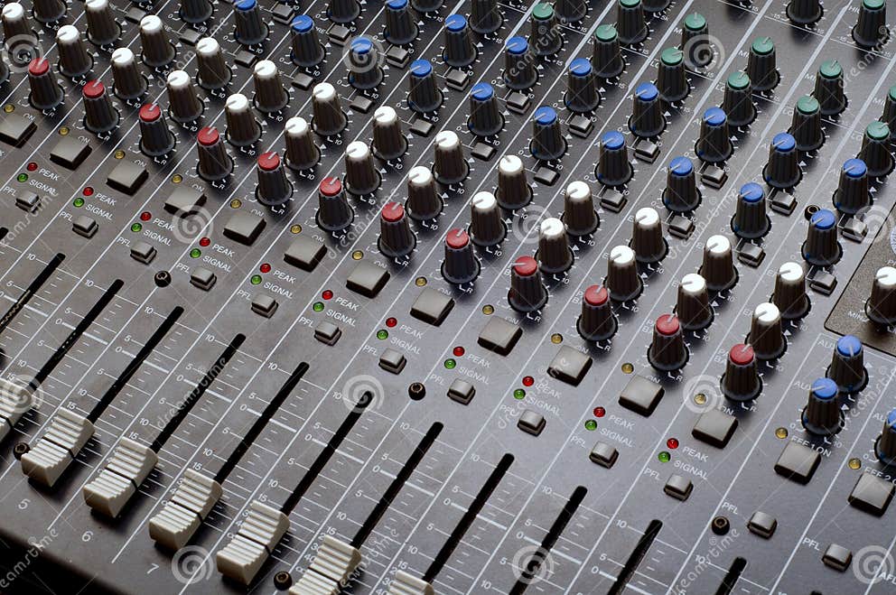 Music Mixer stock image. Image of channels, dance, board - 19893861