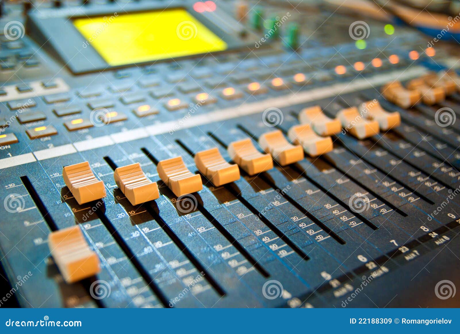 Music mixer stock image. Image of mixing, professional - 22188309