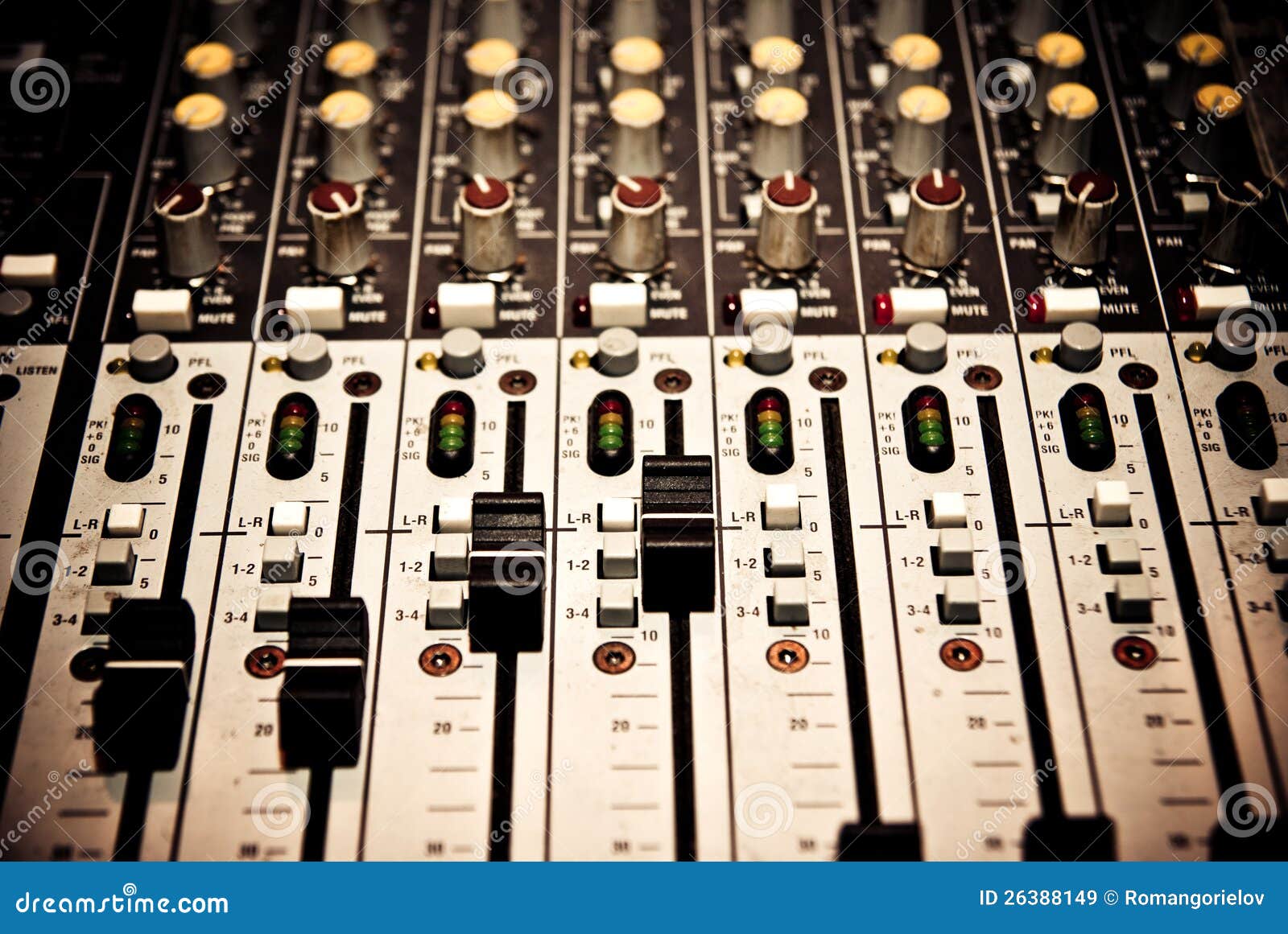 Music mixer stock image. Image of instrument, panel, mixer - 26388149