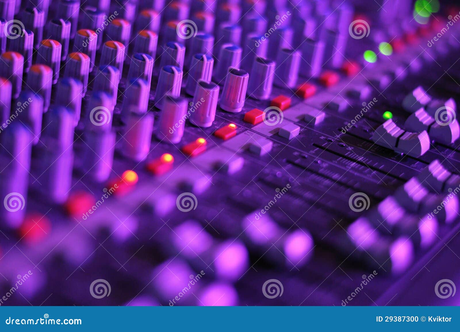 Music Mixer in Concert, Filled with Lights Stock Photo - Image of live ...
