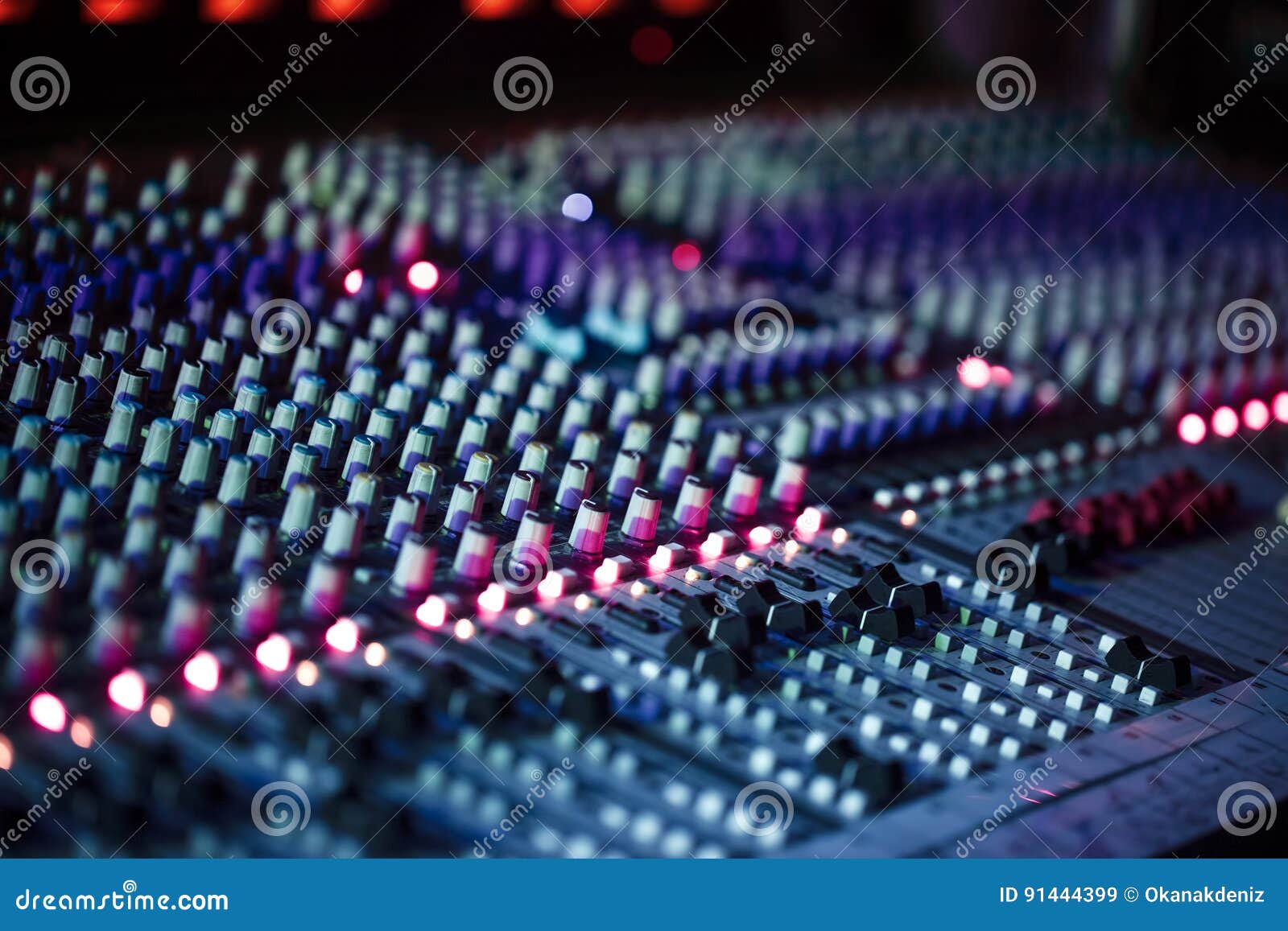 Music Mixer Mastering Sound Stock Image - Image of level, club: 91444399