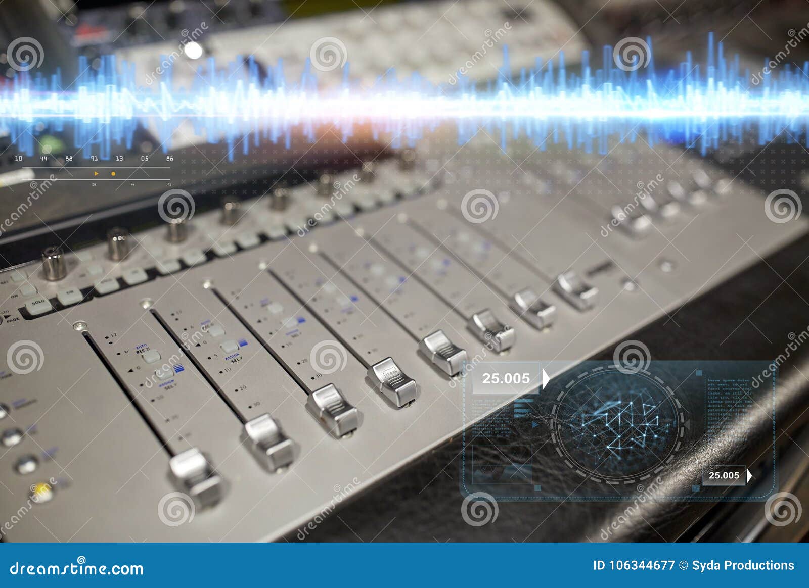 Music Mixing Console at Sound Recording Studio Stock Image - Image of ...