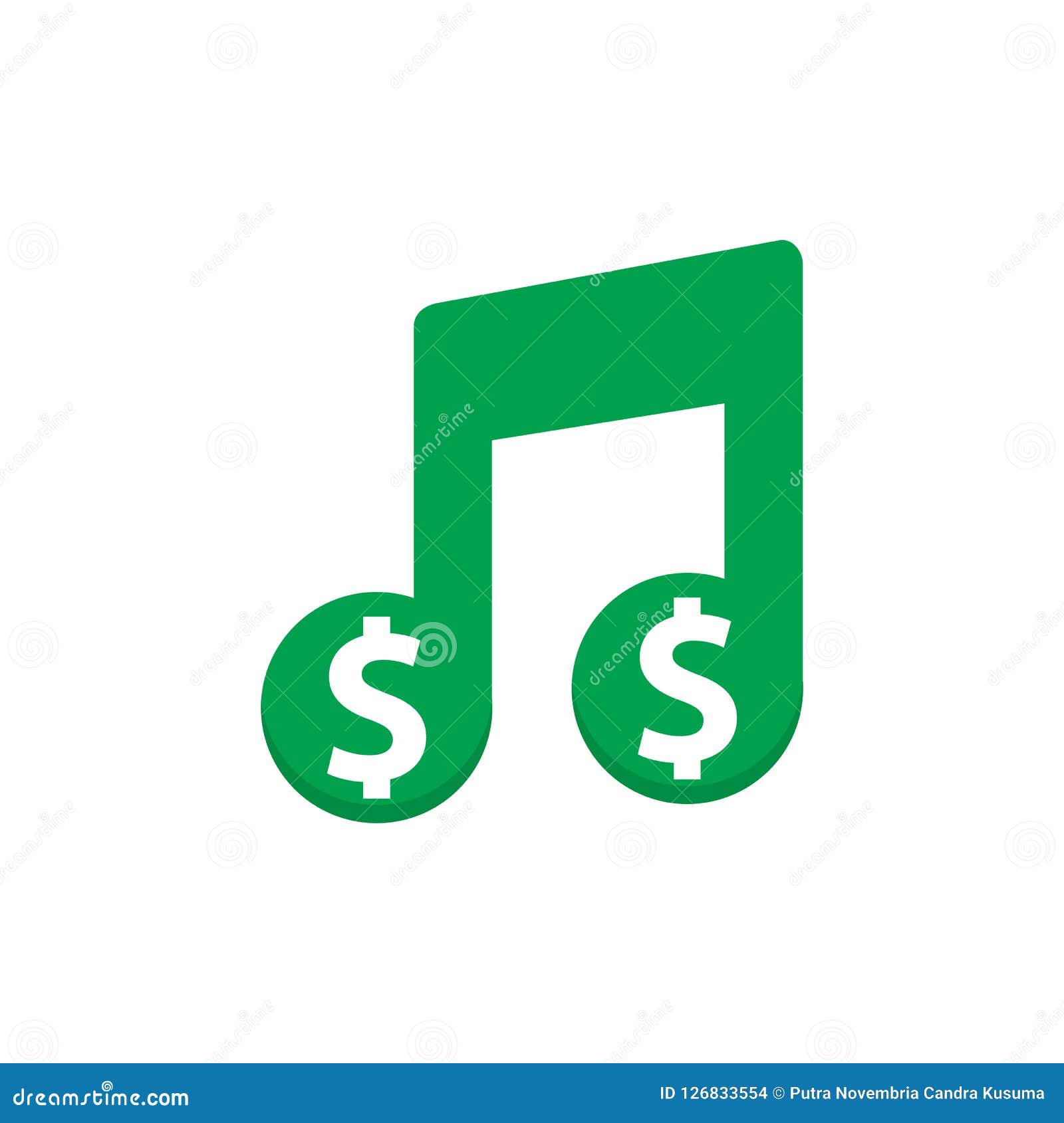 Music Money Logo Icon Design Stock Vector - Illustration of classic ...