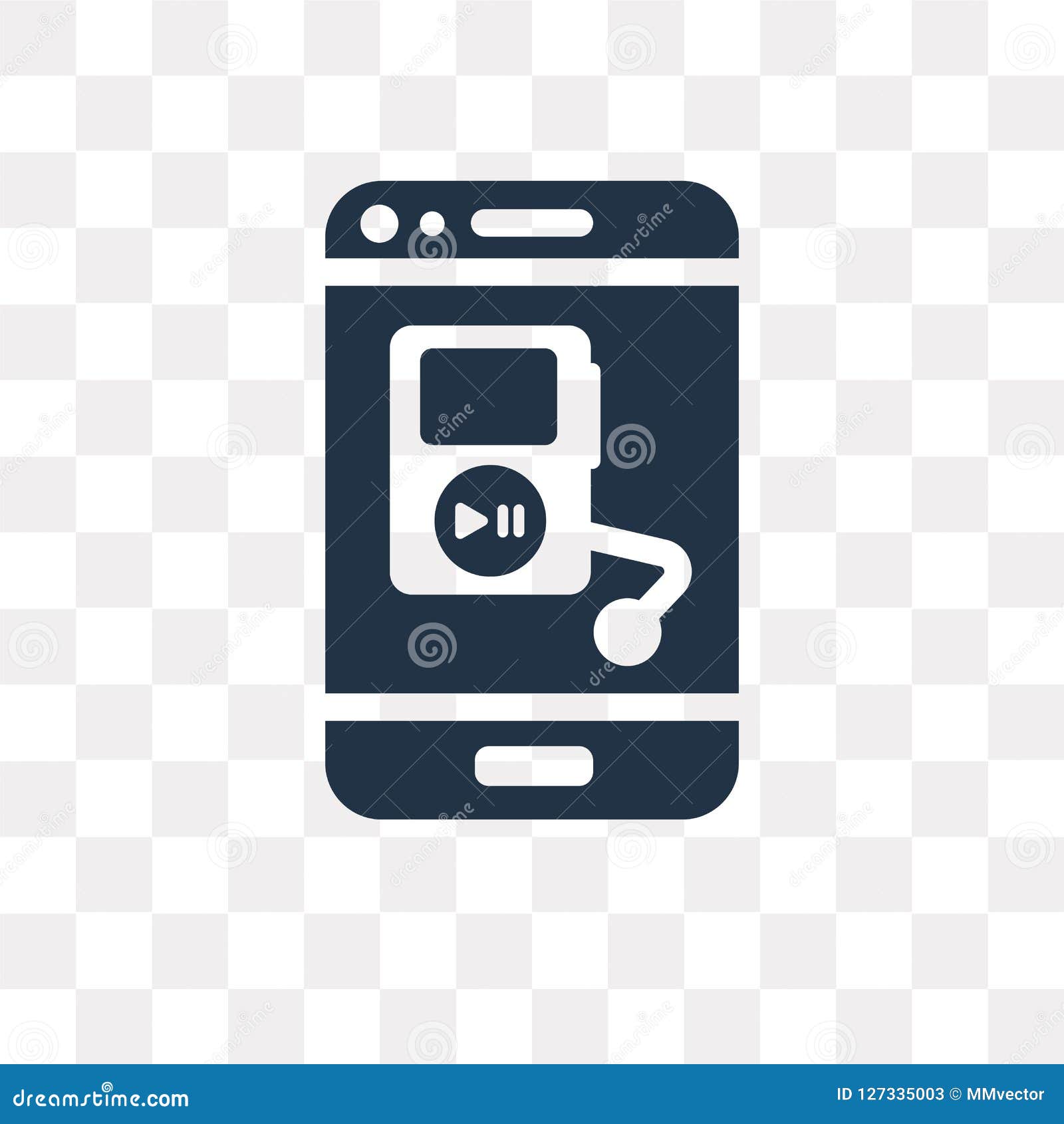 Music and Multimedia Vector Icon Isolated on Transparent Background ...