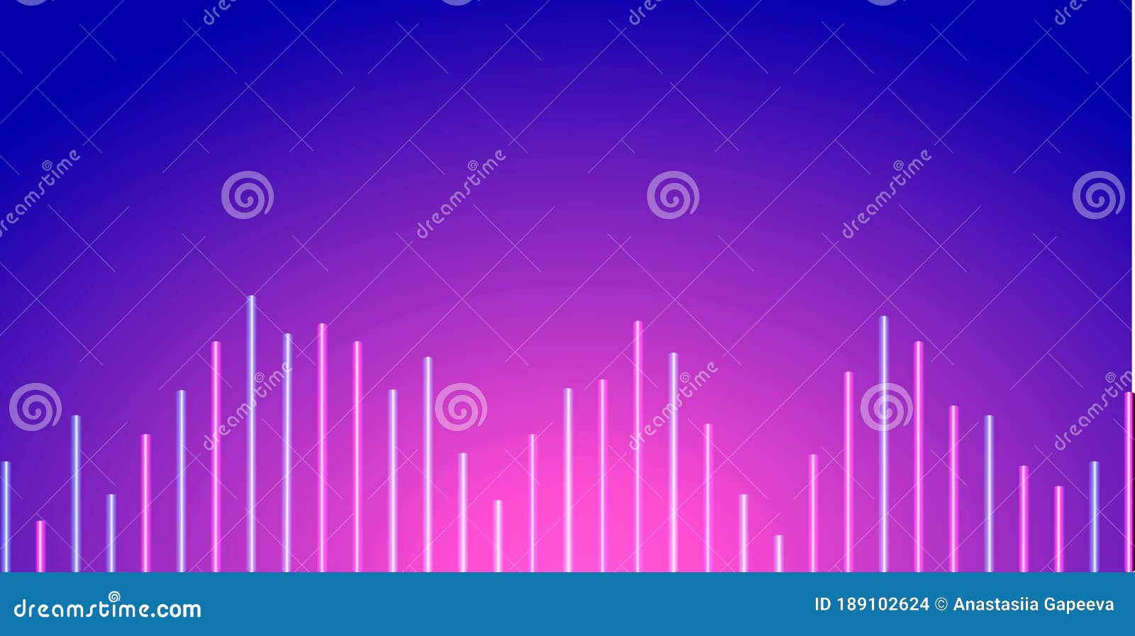 Music Neon Equalizer. Vector Stock Illustration for Poster Stock Vector ...