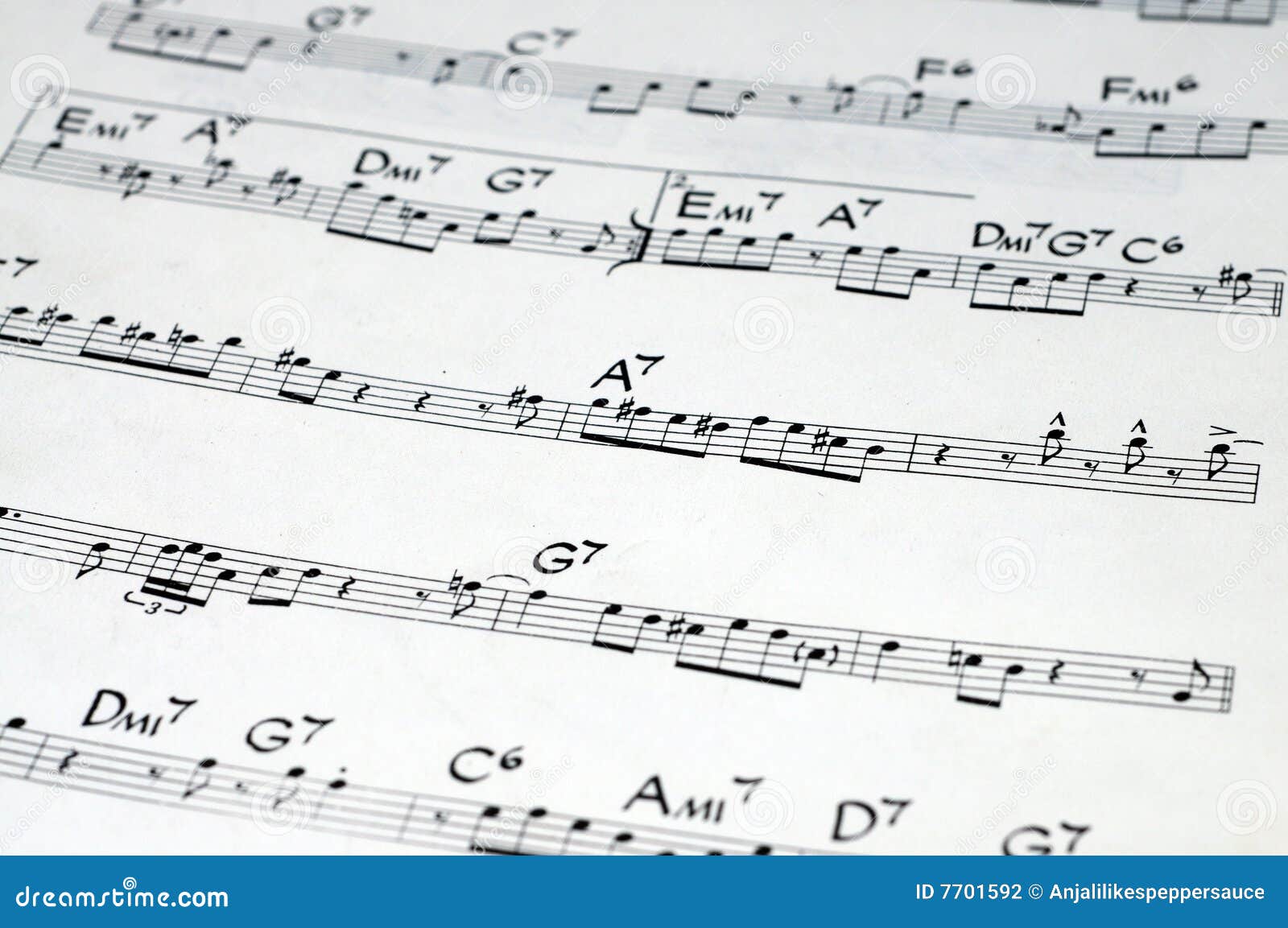 Music notation stock photo. Image of fusion, harmony, paper - 7701592