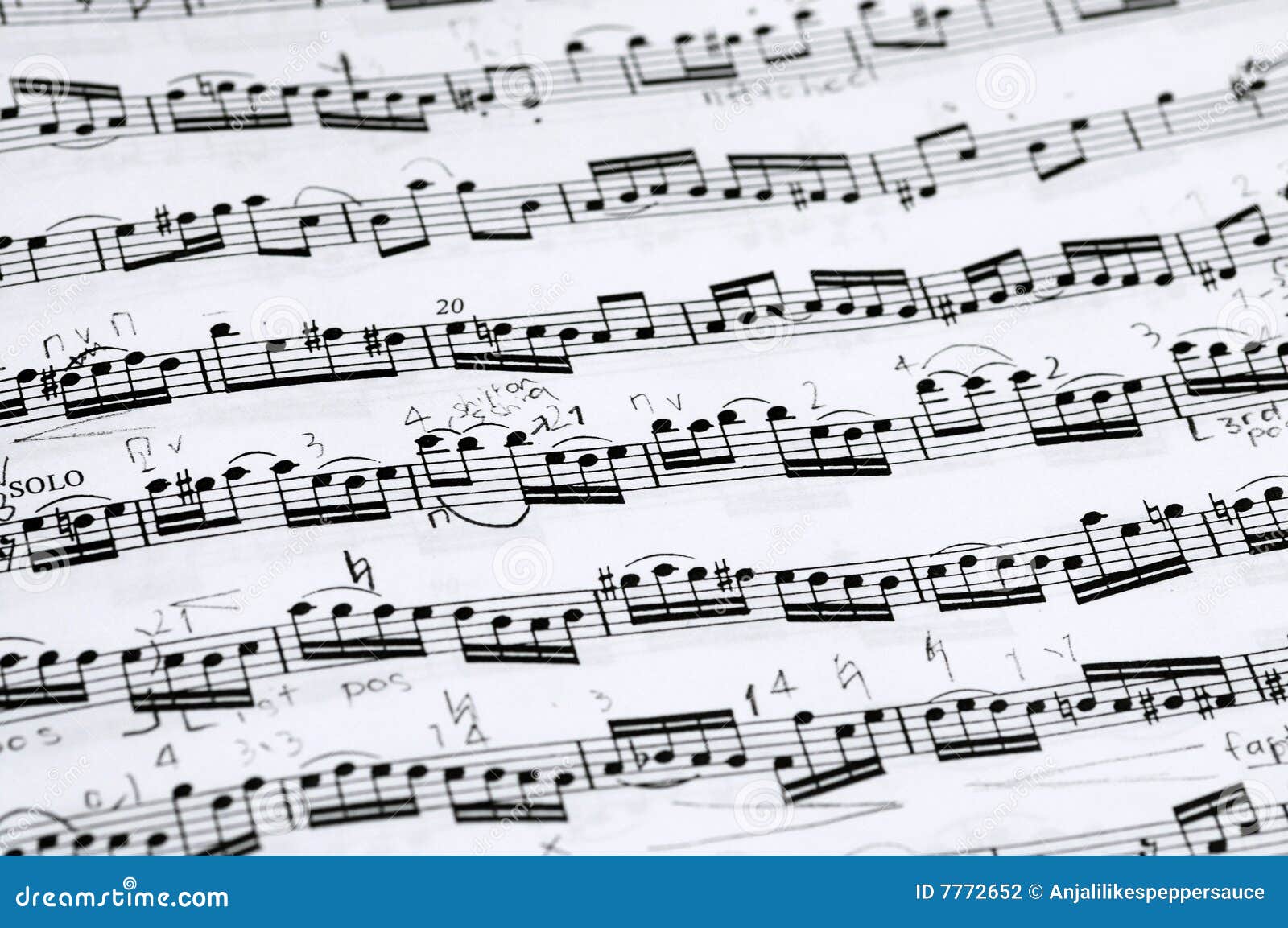 Music notation stock photo. Image of jazz, composition - 7772652