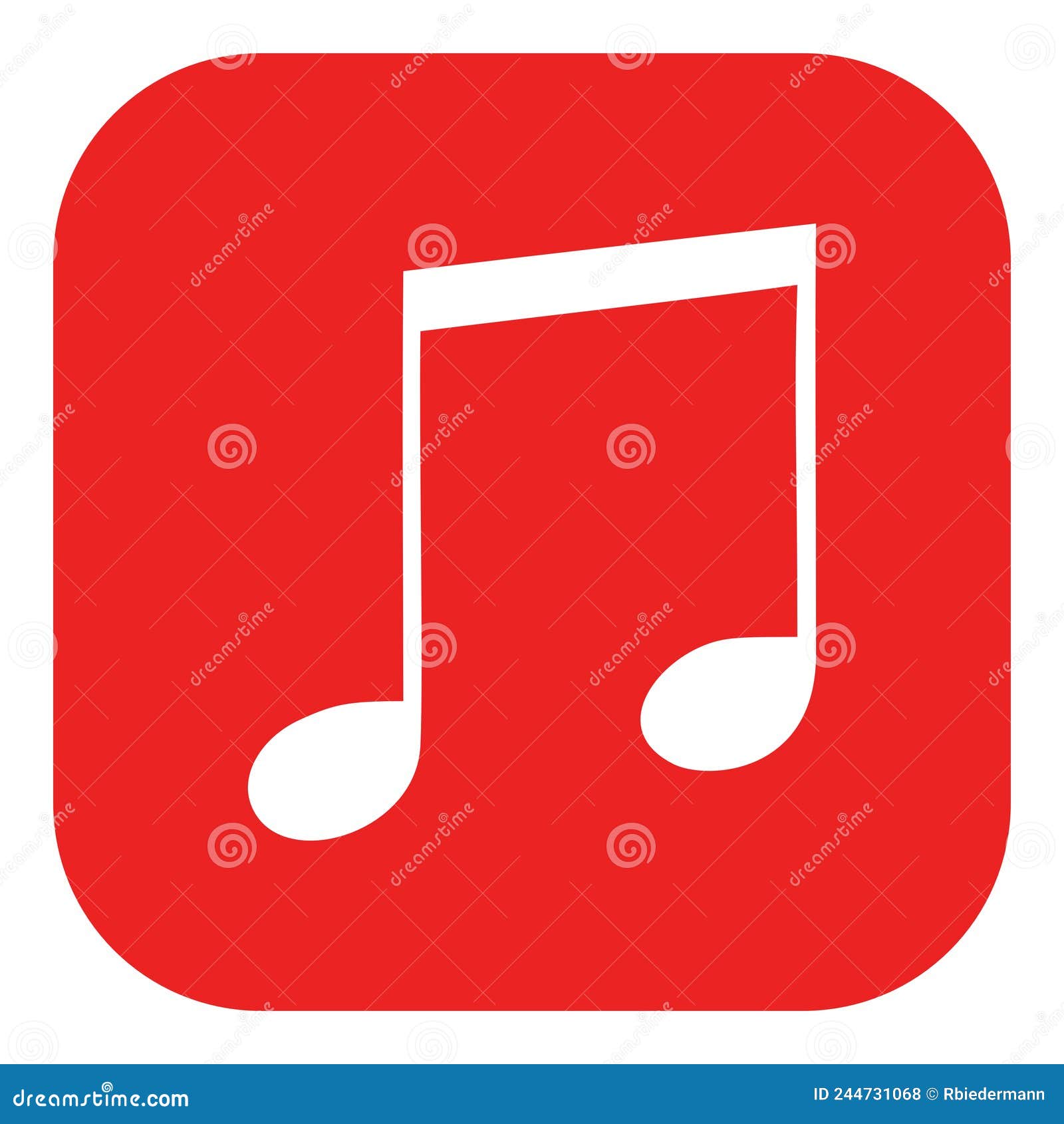 Music note and app icon stock vector. Illustration of note - 244731068