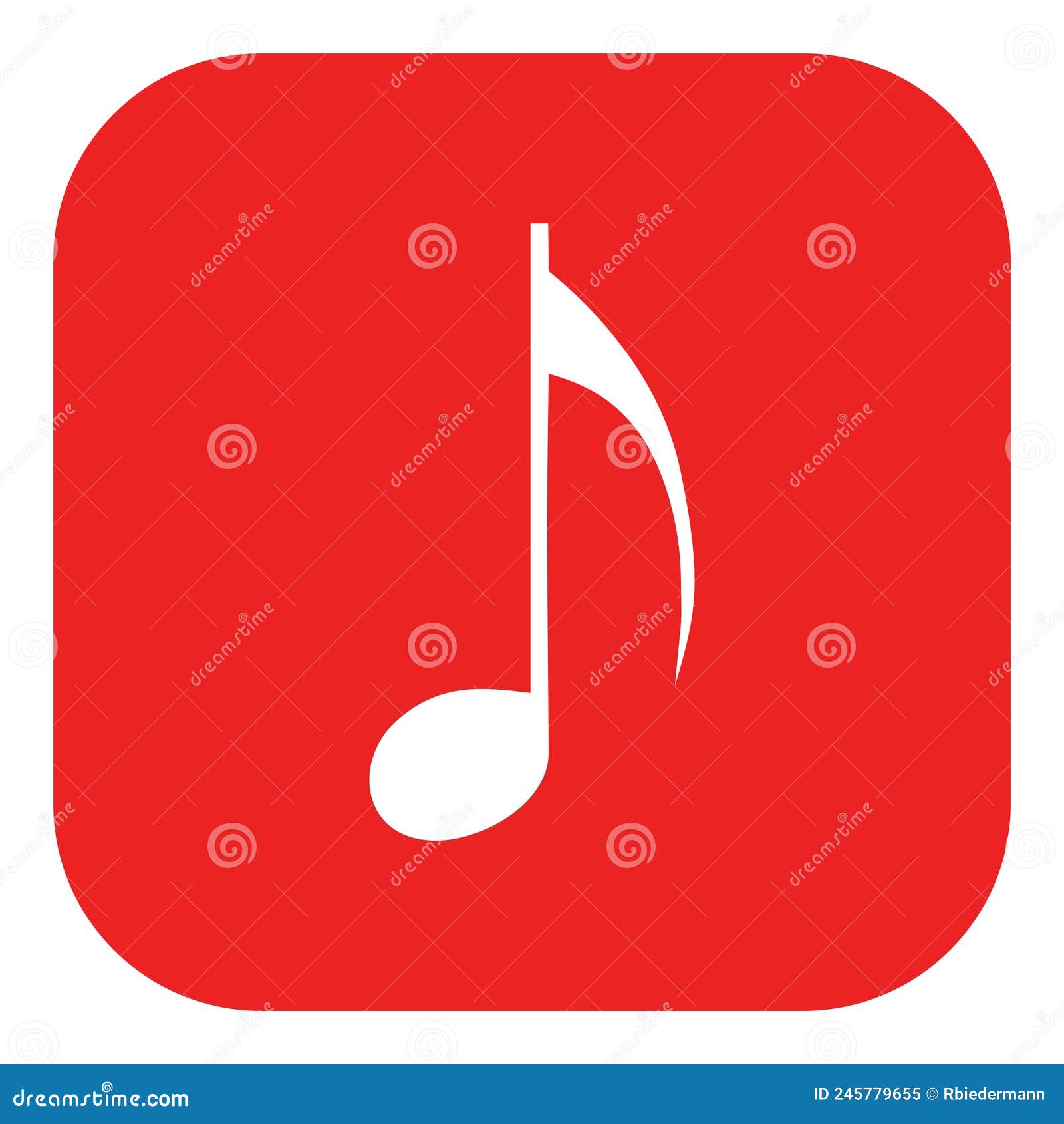 Music note and app icon stock vector. Illustration of rounded - 245779655