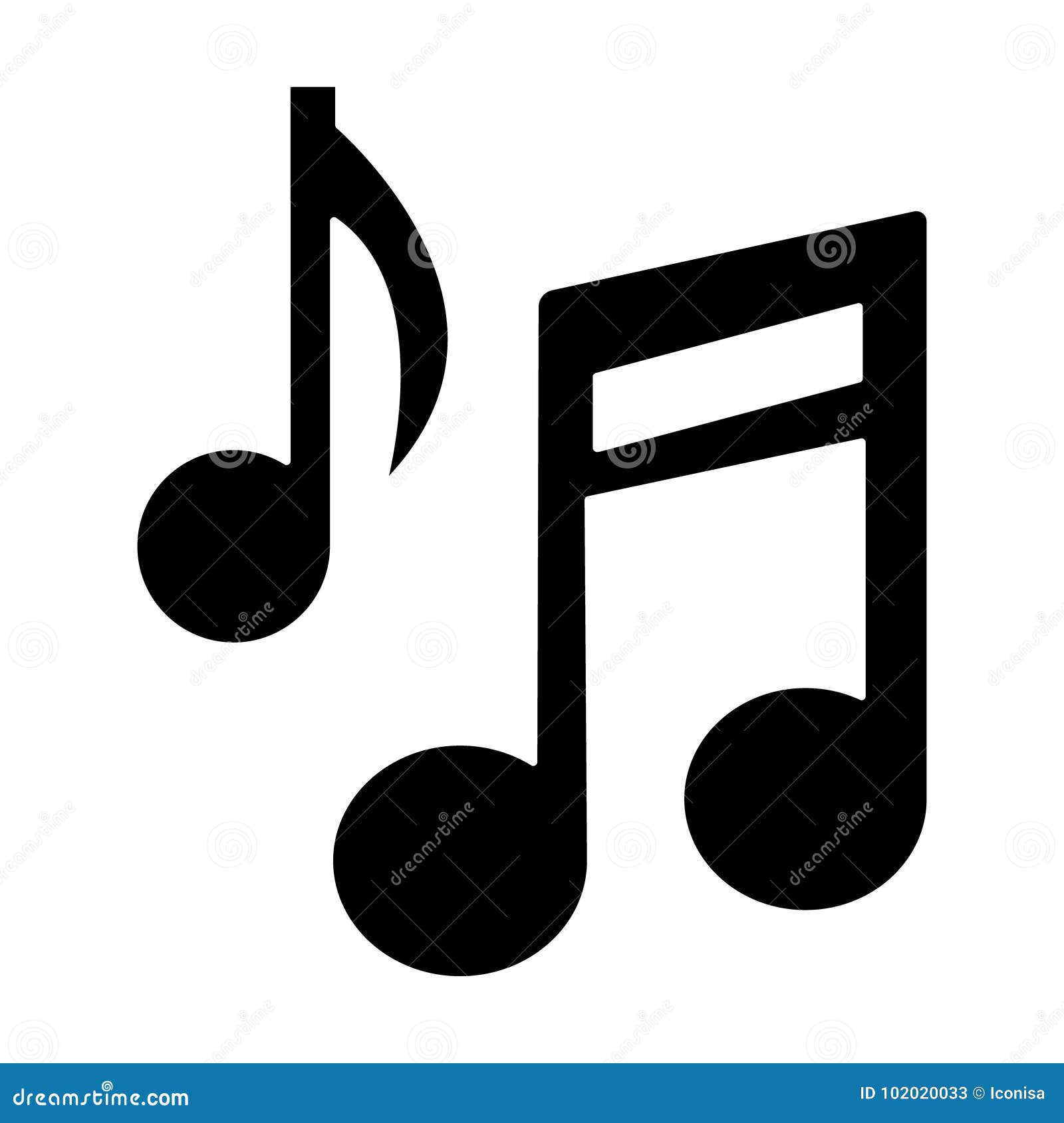 Music Note Base Icon, Vector Illustration, Black Sign on Isolated ... Music Note Base Icon, Vector Illustration, Black Sign on Isolated ...