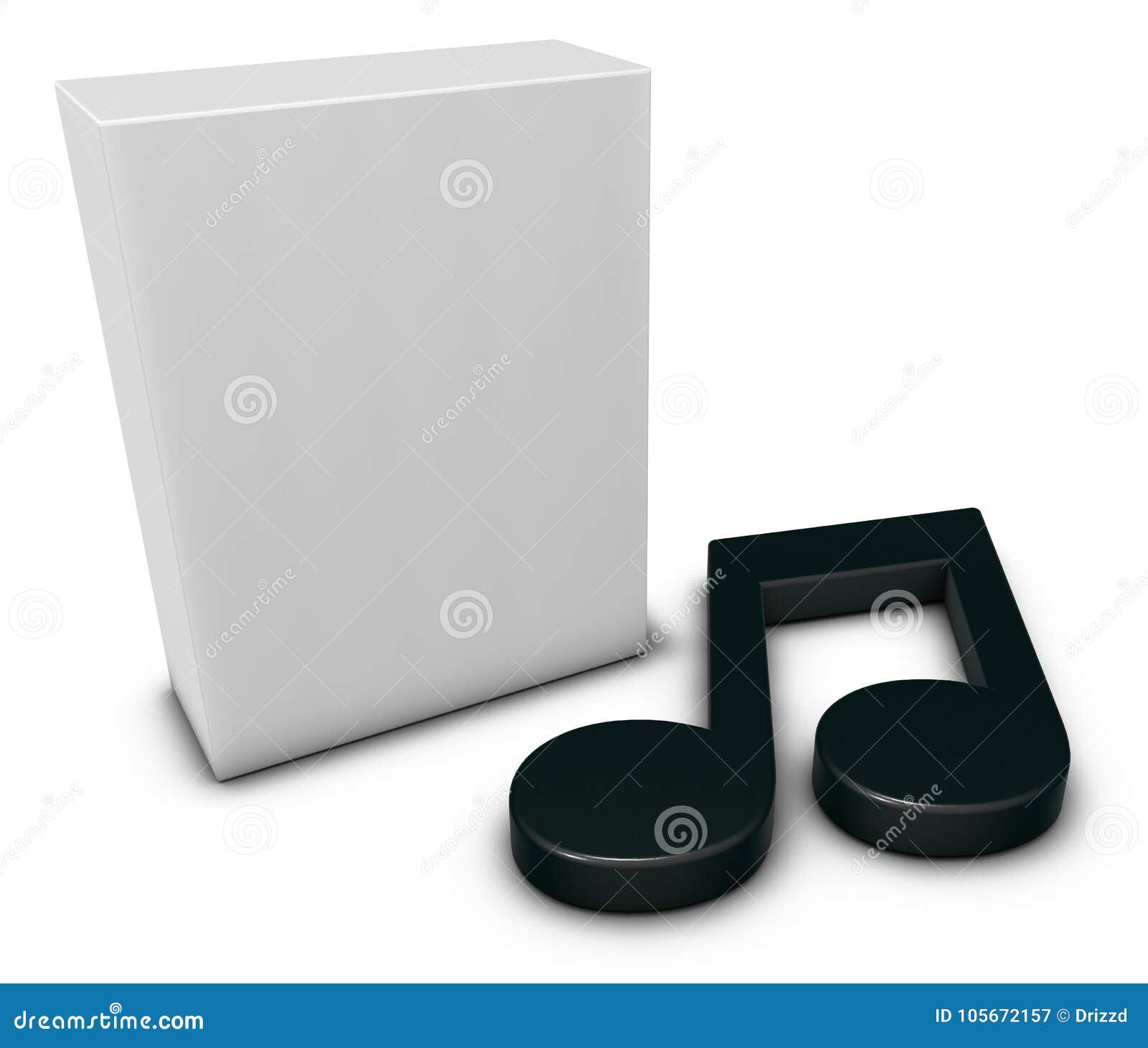 Music note and box stock illustration. Illustration of letter - 105672157