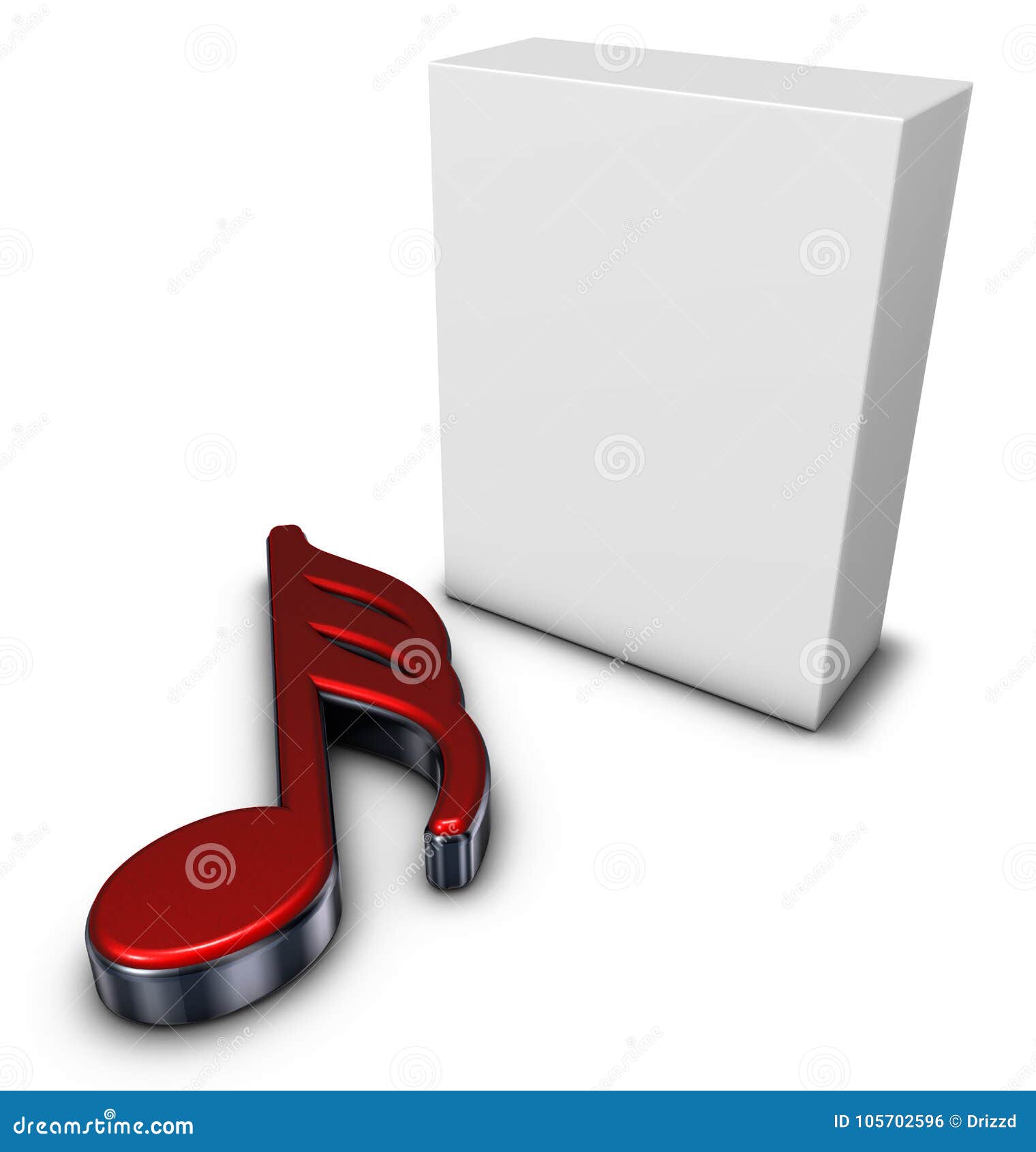 Music note and box stock illustration. Illustration of classical ...