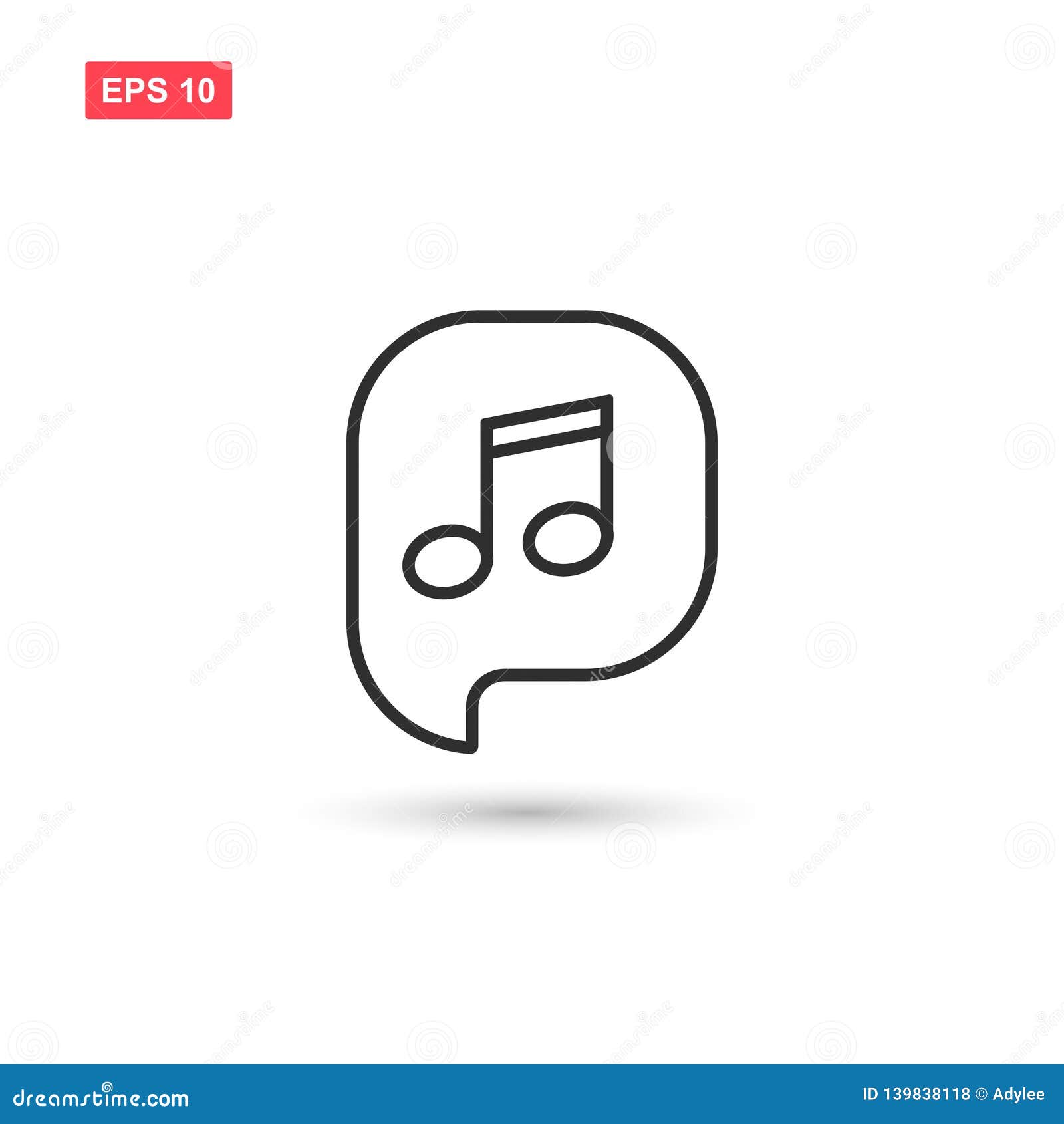 Music Note with Bubble Icon Vector Isolated 2 Stock Vector ...