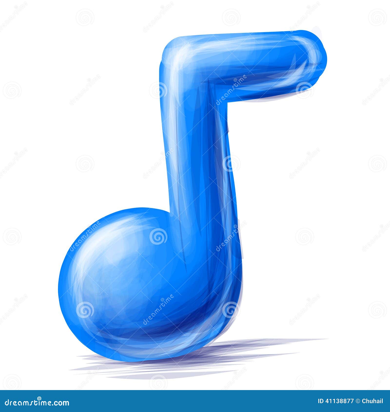 Music note cartoon. stock vector. Illustration of element - 41138877