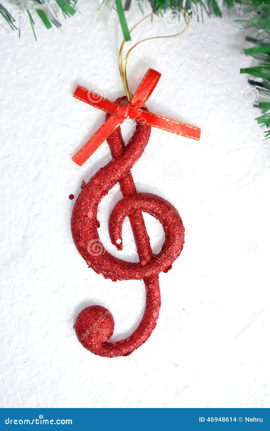 Music Note, Christmas Scene, Decoration Stock Photo - Image of light ...
