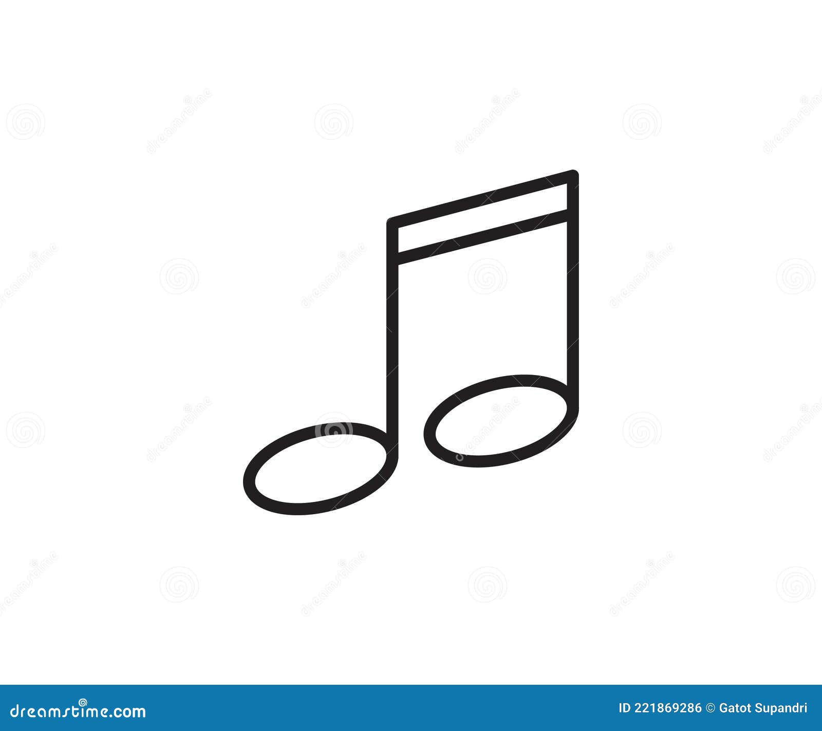 Music Note Clef Icon Vector Logo Design Template Stock Vector ...