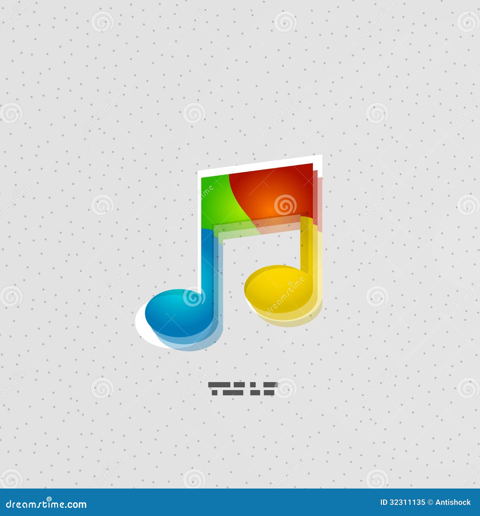 Music Note Colorful Concept Stock Vector - Illustration of bright ...