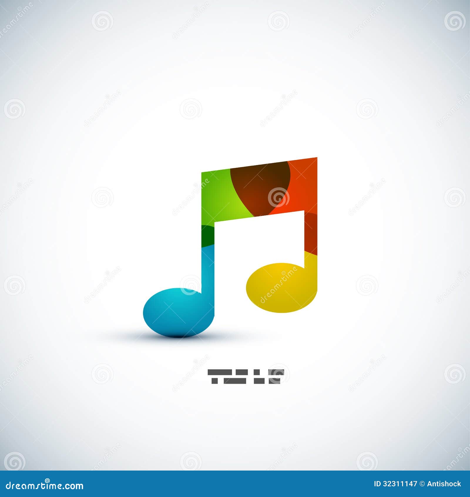 Music Note Colorful Concept Stock Vector - Illustration of graphic ...
