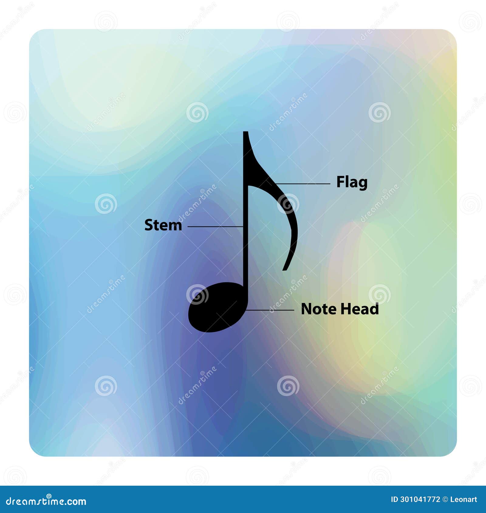 Music Note construction stock vector. Illustration of flag - 301041772