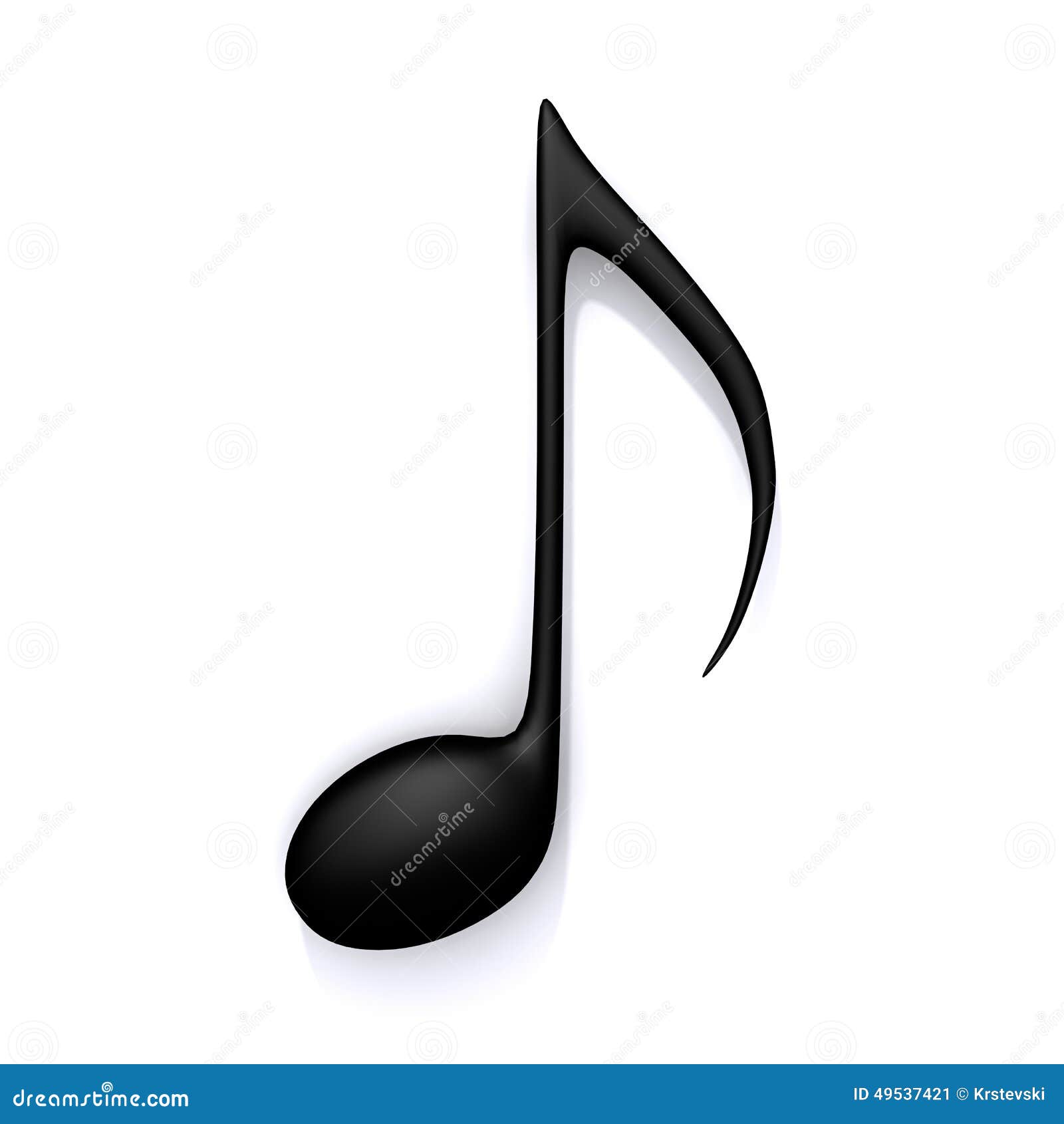 Music note 3d illustration stock illustration. Illustration of ...