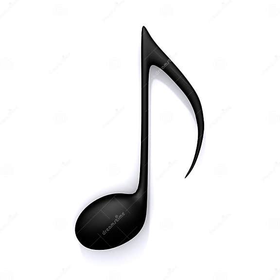 Music note 3d illustration stock illustration. Illustration of ...