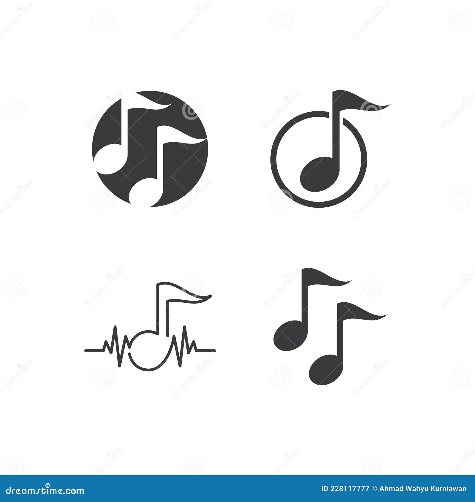 Music note design stock vector. Illustration of design - 228117777