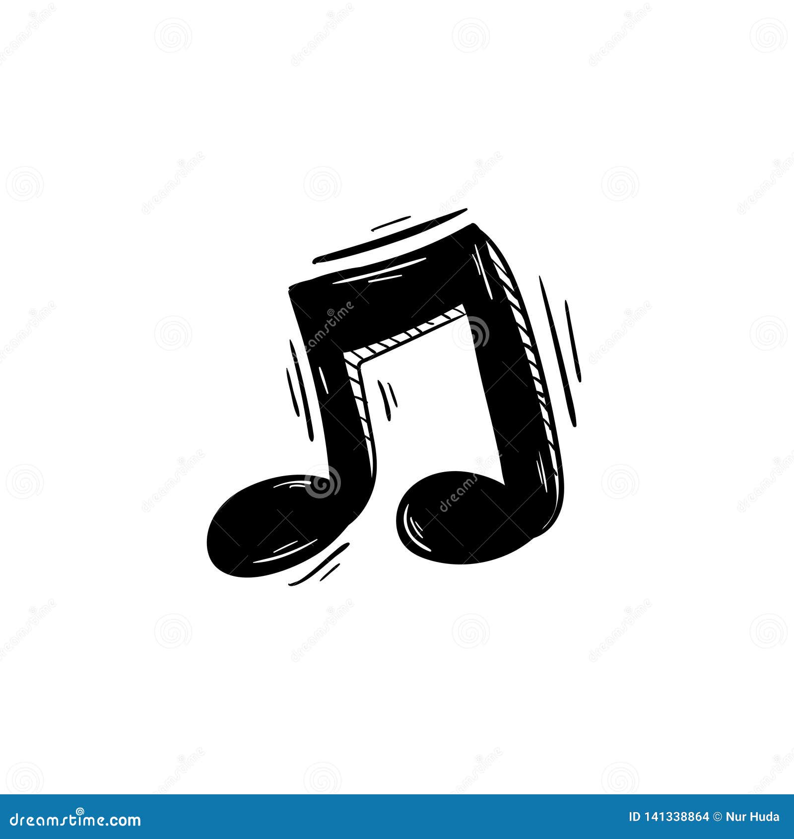 Music Note Doodle Hand Drawing Stock Vector - Illustration of graphic ... Music Note Doodle Hand Drawing Stock Vector - Illustration of graphic ...