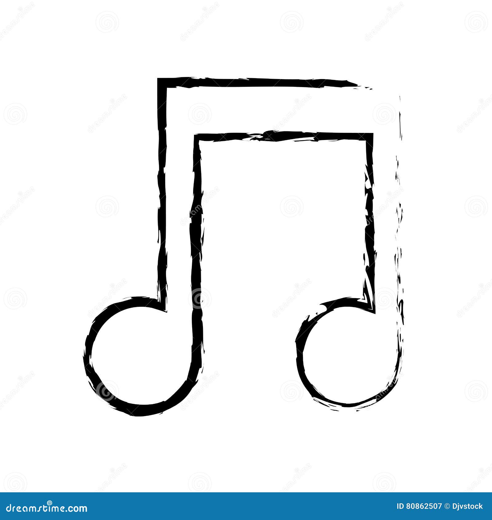 Music note doodle stock vector. Illustration of classic - 80862507
