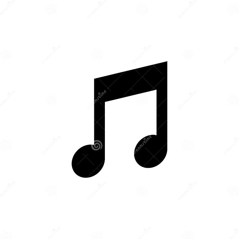 Music Note Graphic Design Template Vector Isolated Stock Vector ...