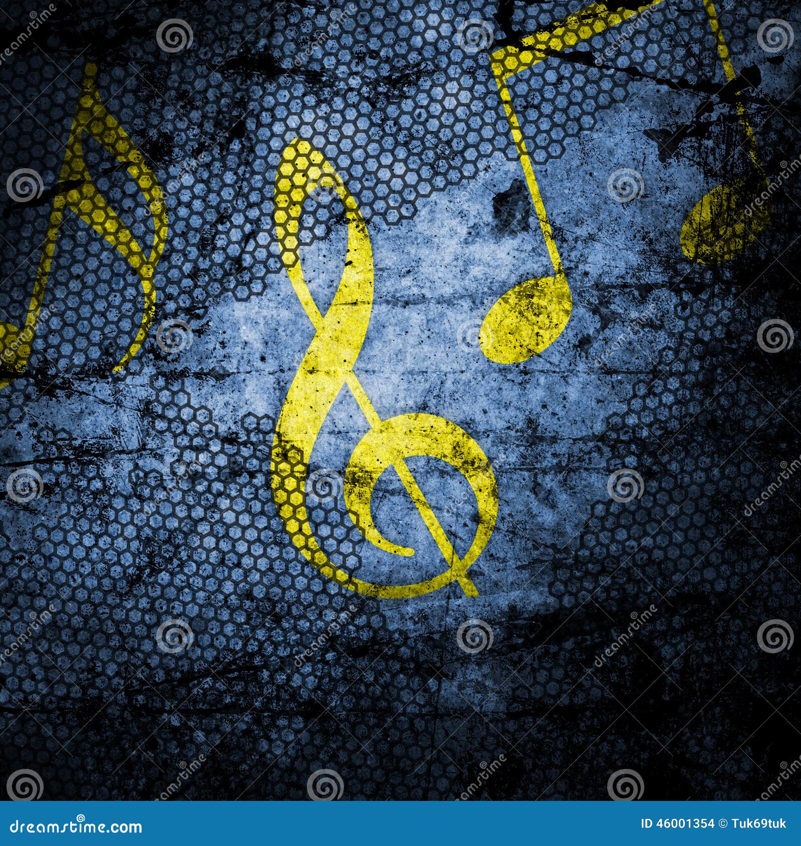 Music Note Grunge Background Textured Stock Illustration - Illustration ...