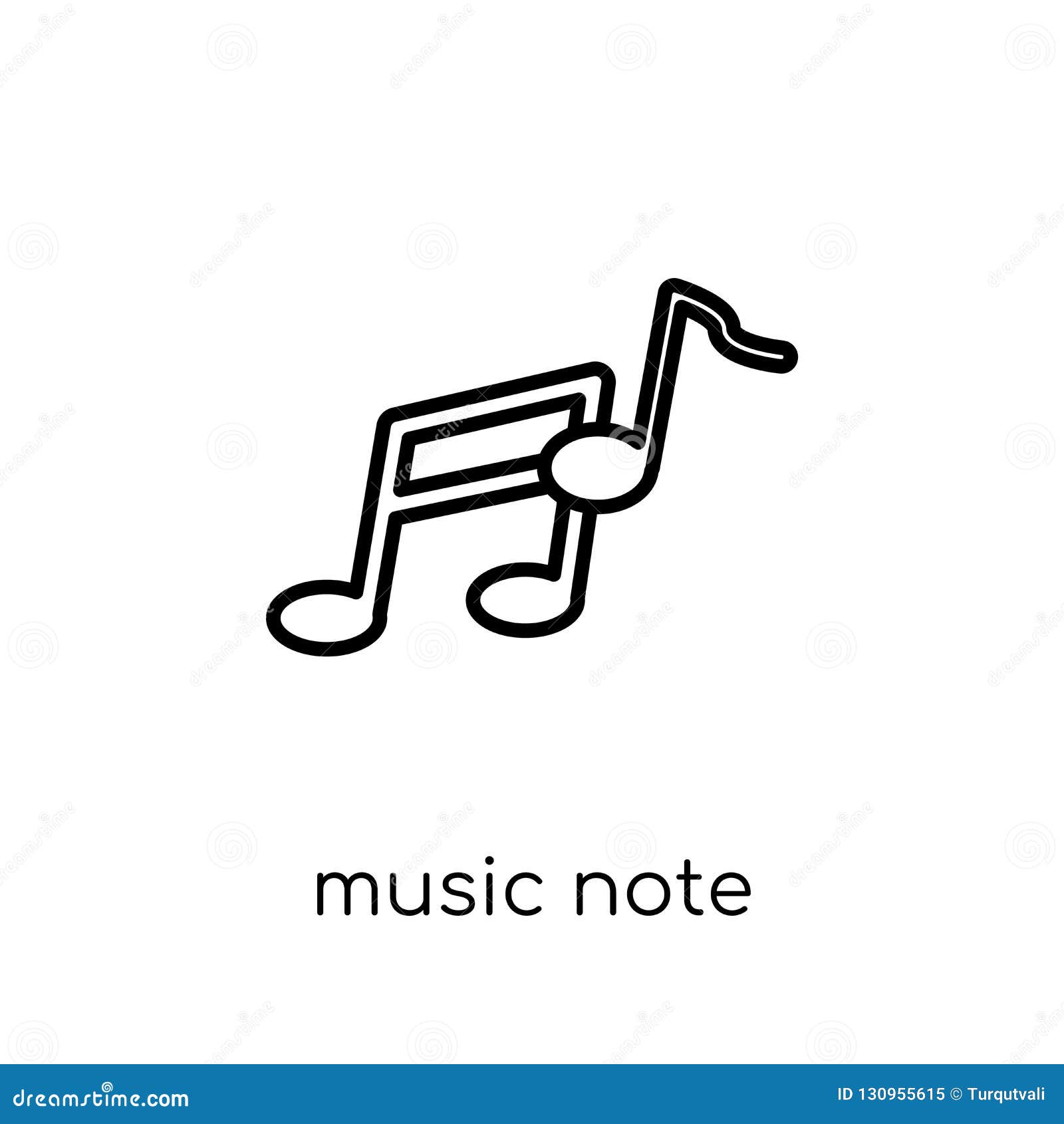 Music Note Icon from Collection. Stock Vector - Illustration of vector ...