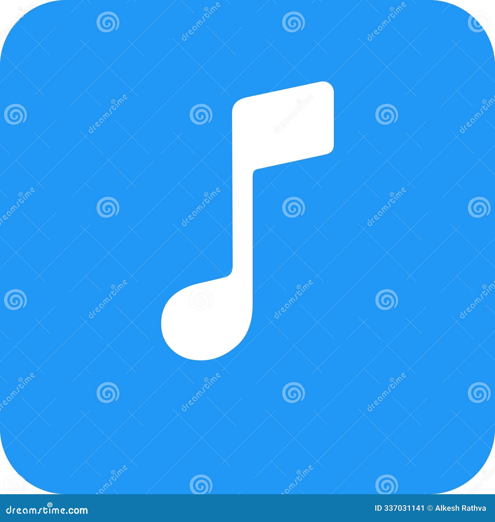 Music note icon. stock illustration. Illustration of number - 337031141