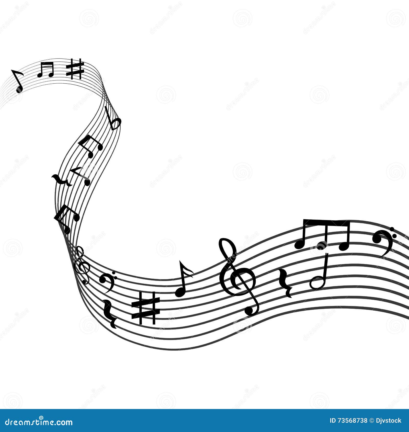 Music Note Icon. Sound Design. Vector Graphic Stock Vector ...