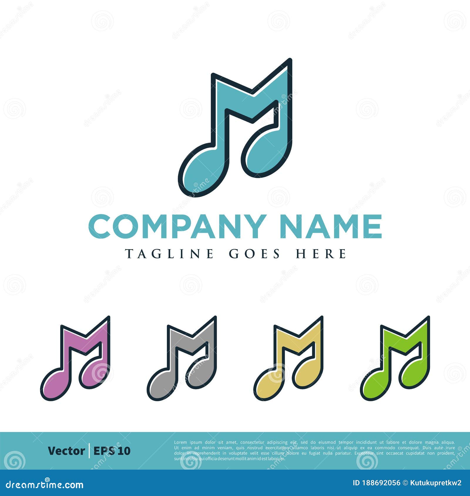 Music Note Letter M Icon Vector Logo Template Illustration Design ...