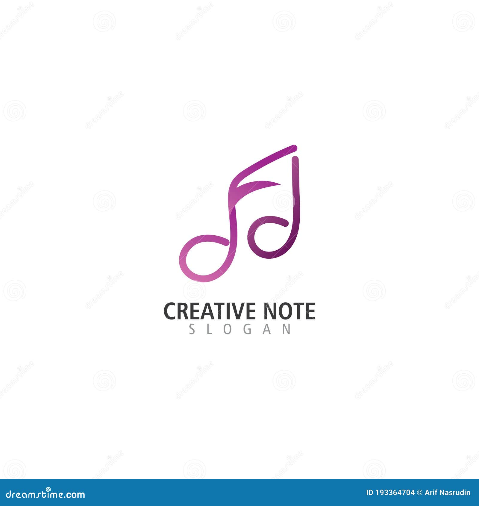 Music Note Logo Design Inspiration Creative Template Icon Vector Stock ...