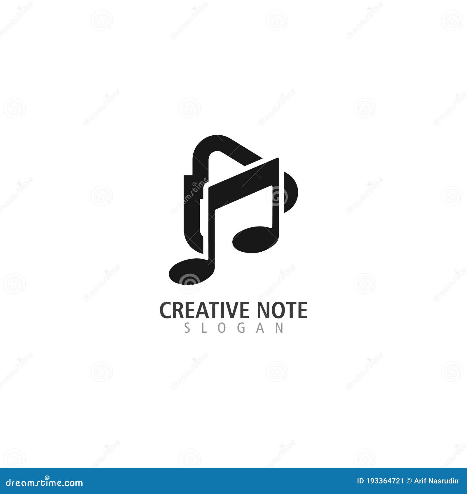 Music Note Logo Design Inspiration Creative Template Icon Vector Stock ...