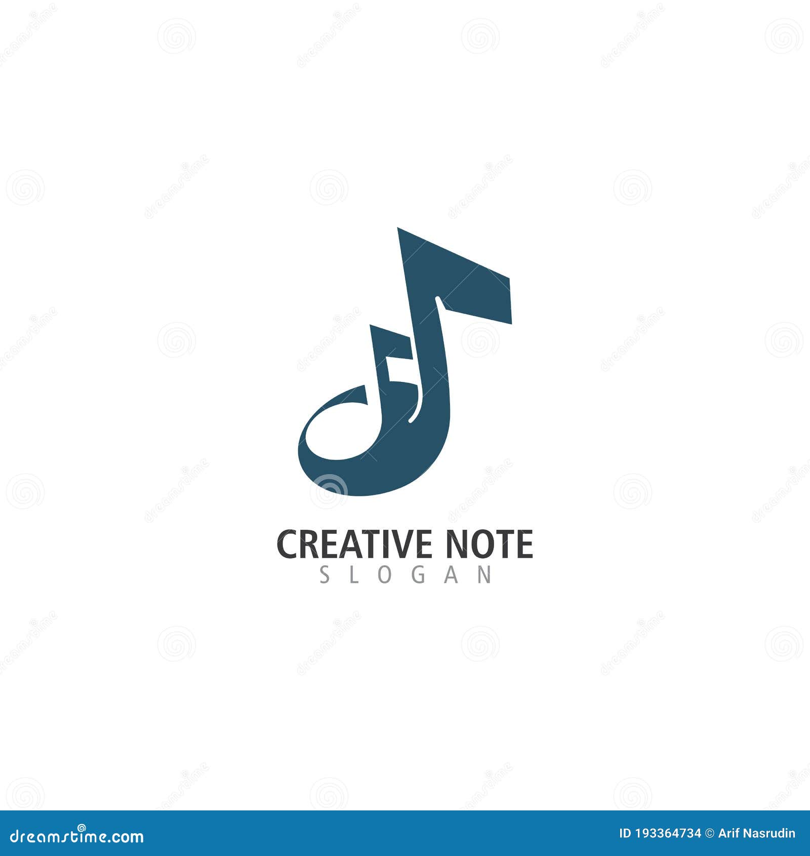 Music Note Logo Design Inspiration Creative Template Icon Vector Stock ...
