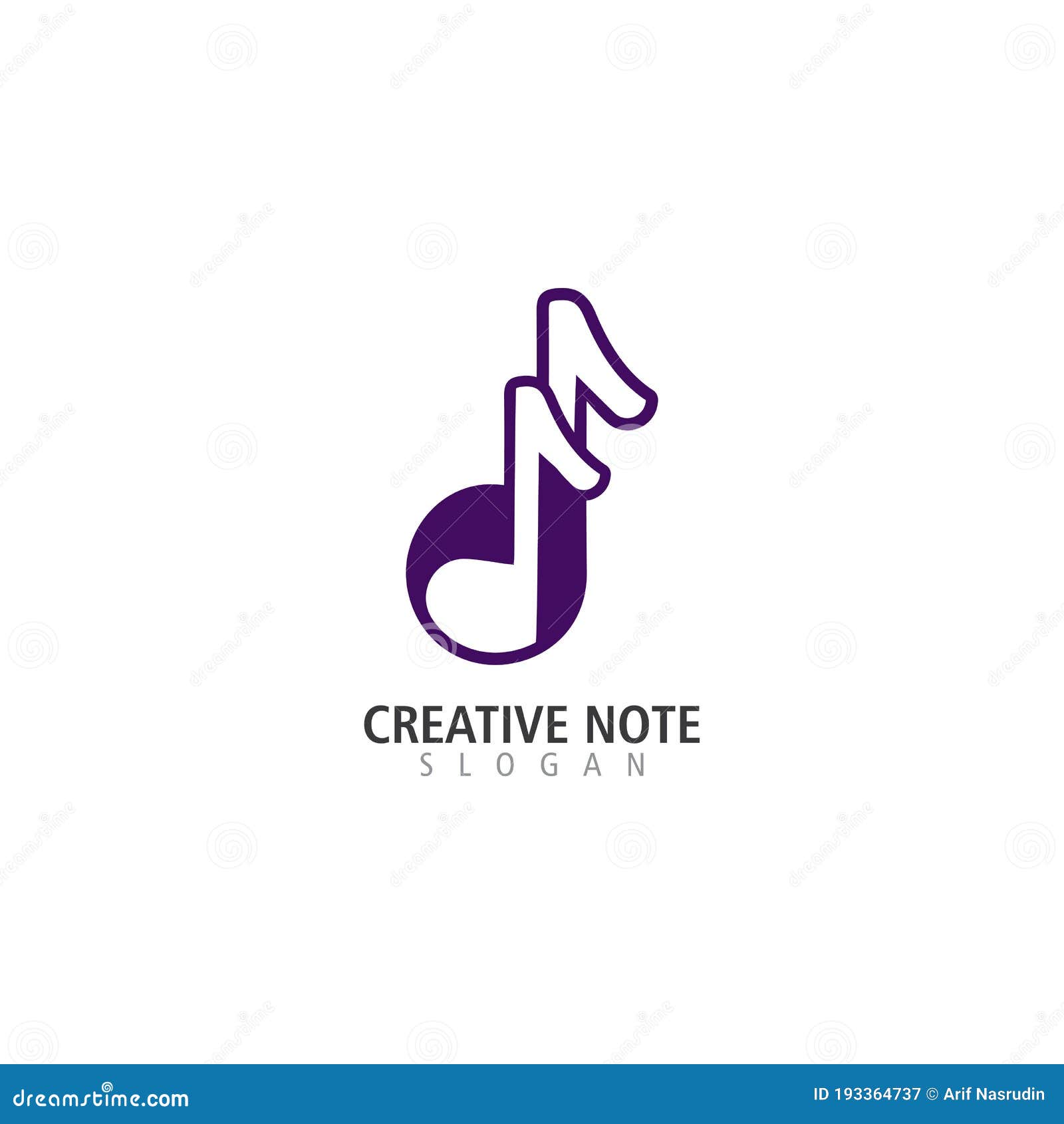 Music Note Logo Design Inspiration Creative Template Icon Vector Stock ...