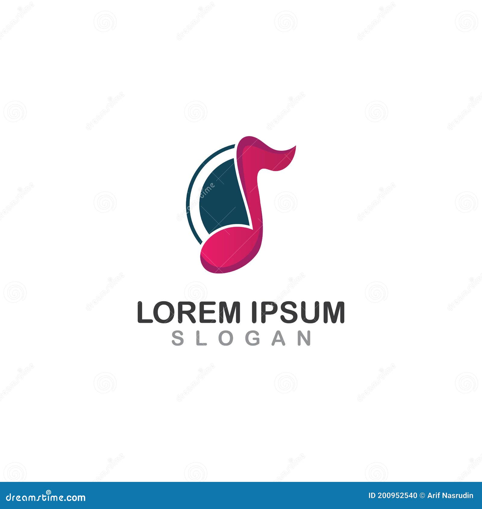 Music Note Logo Design Inspiration Creative Template Icon Stock ...